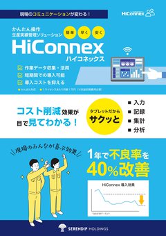 生産実績管理ソリューション「HiConnex（ハイコネックス）」 | IoT・DX | 事業紹介・取扱商品 | ミタチ産業株式会社